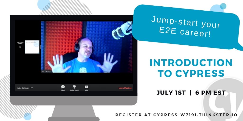 Guest Contributor: Step up your E2E skills with this Cypress webcast ...