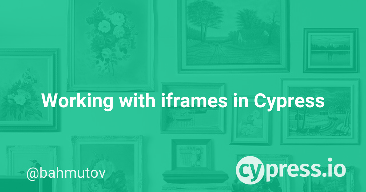 Working with iframes in Cypress
