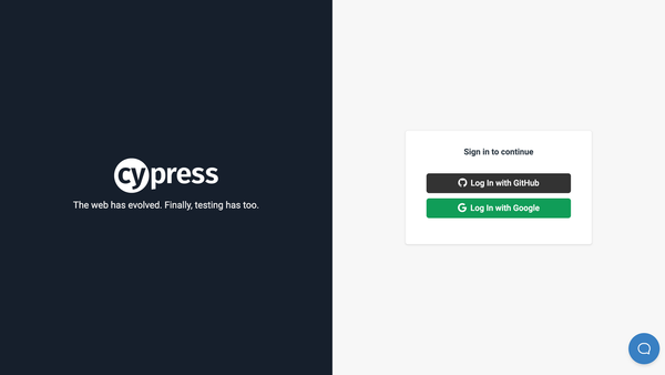 New Feature: Log in to the Cypress Dashboard via Google